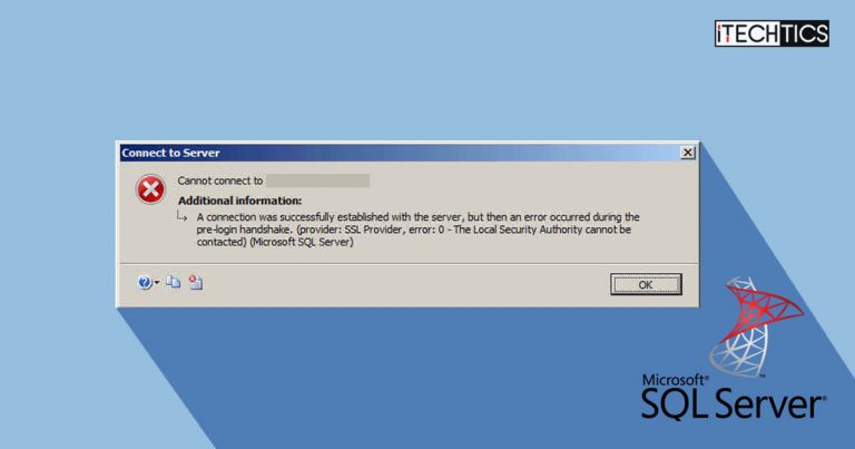 A Connection Was Successfully Established, But Then An Error Occurred ...