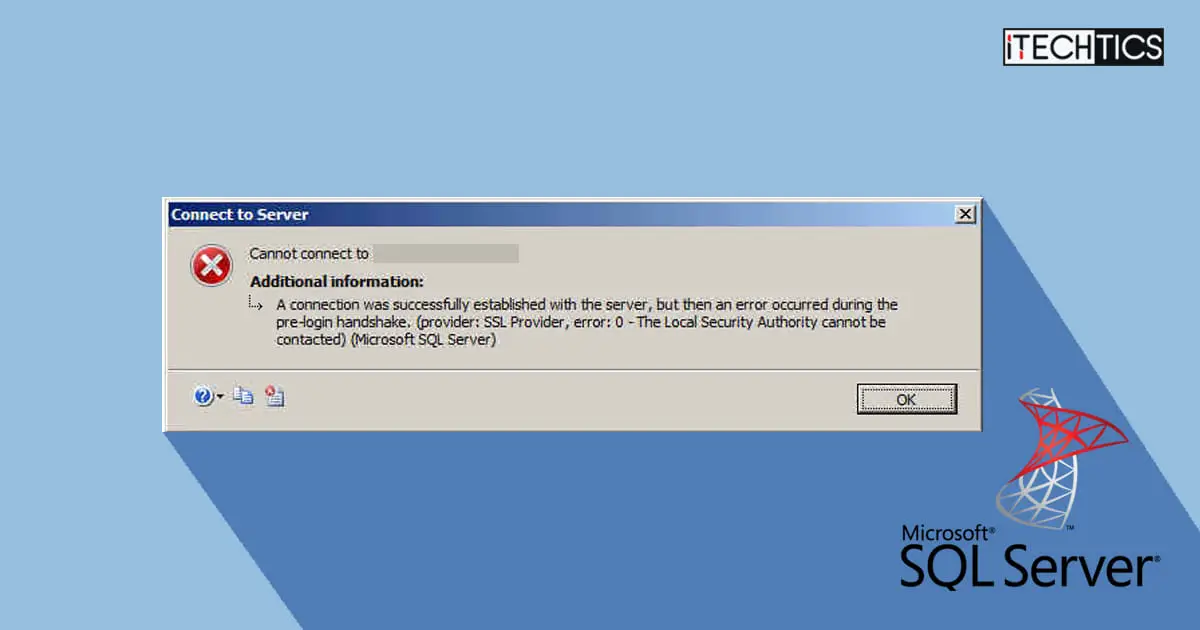 A Connection Was Successfully Established, But Then An Error Occurred ...