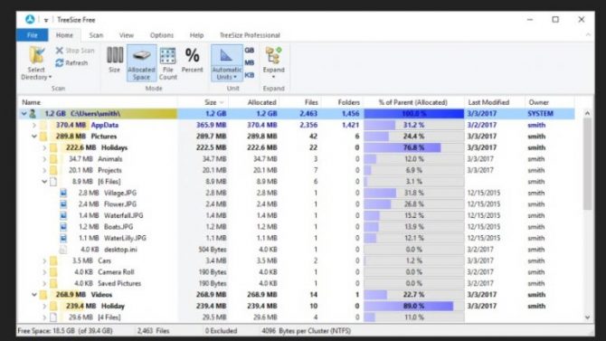15 Tools To Visualize The File System Usage On Windows