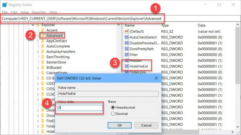 5 Ways To Show/Hide File Extensions In Windows 10