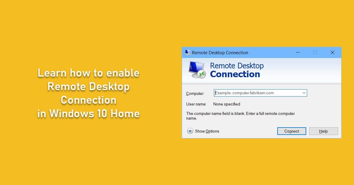 How To Enable Remote Desktop On Windows 11 Home - Step By Step Guide