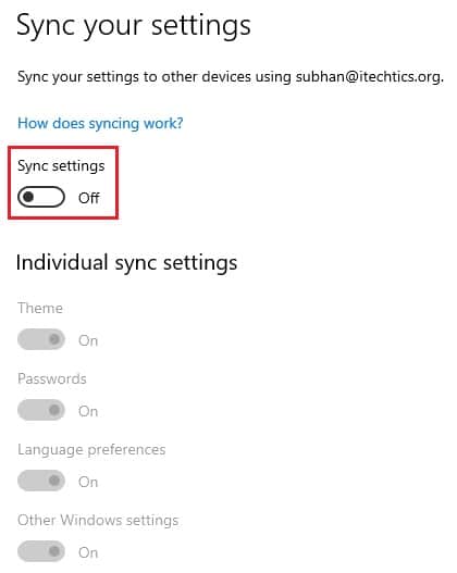 Hoe Windows 10 Sync -instellingen in te schakelen, uit te schakelen of ...
