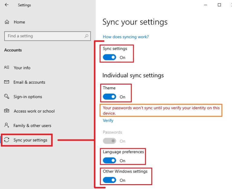 How To Enable, Disable, Or Troubleshoot Windows 10 Sync Settings