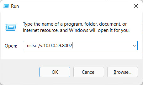 How To Start Remote Desktop Connection (mstsc) Using Command Line