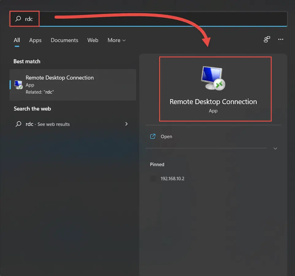How To Start Remote Desktop Connection (mstsc) Using Command Line