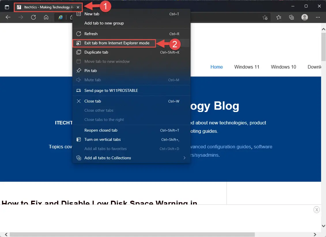 How To Enable And Use IE/Compatibility Mode On Microsoft Edge