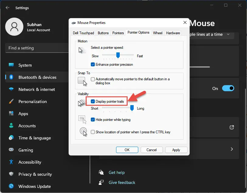 How To Change Mouse Cursor/Pointer On Windows 11/10