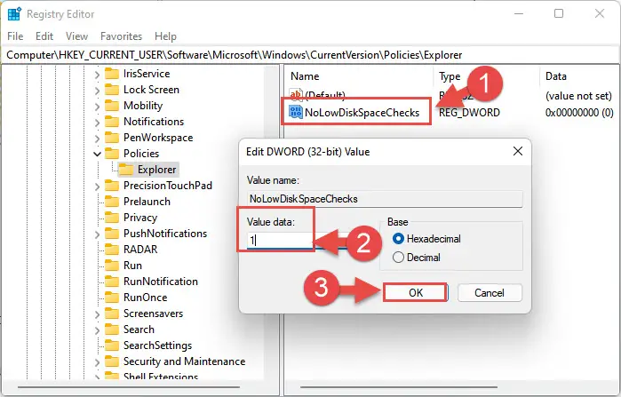 How To Fix And Disable Low Disk Space Warning In Windows