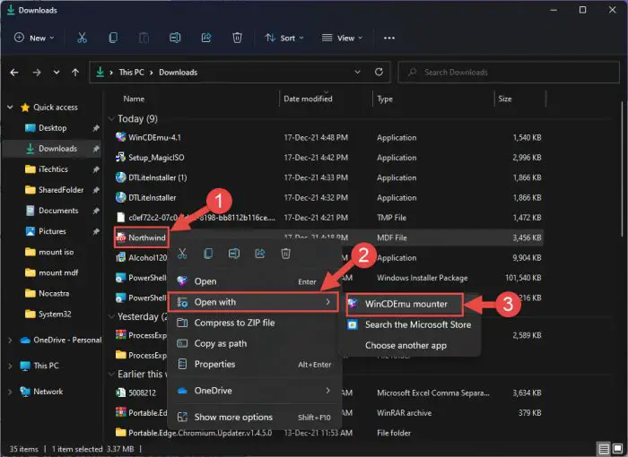 How To Mount MDF Files In Windows 11/10