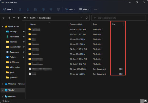 How To Show Folder Size In Windows