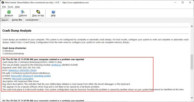 How To Open And Analyze Crash Memory Dump Files In Windows