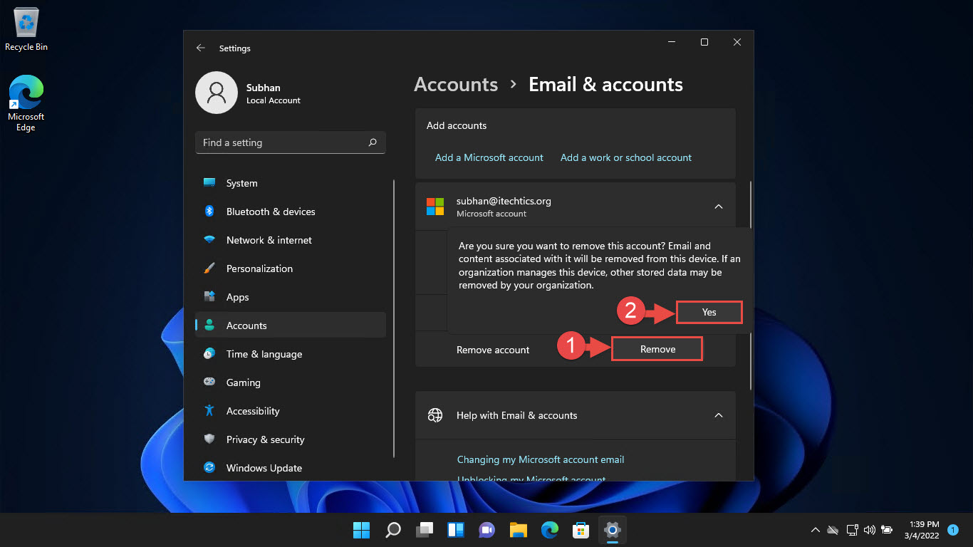 3 Ways To Remove/Disable Microsoft Account In Windows 11/10