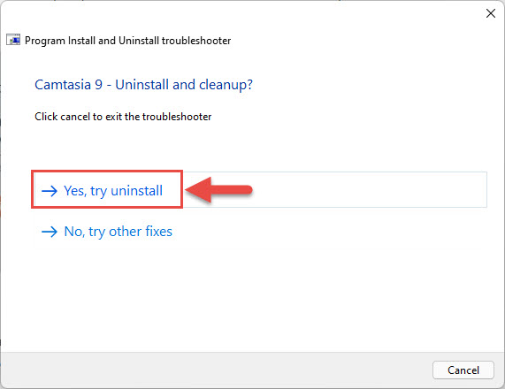 Fix Software Problems Using "Program Install And Uninstall" Troubleshooter