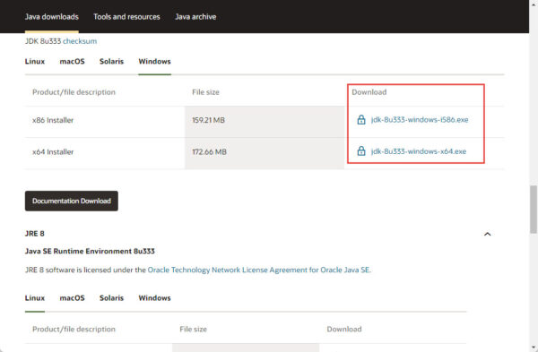 Download Java 8 Update 333 Offline Installers