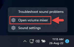 5 Ways To Open Volume Mixer In Windows 11/10