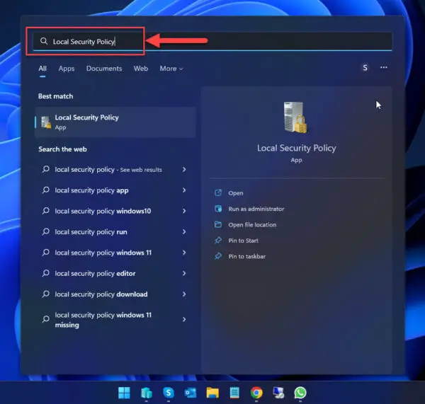How To Enable Local Security Policy (secpol.msc) In Windows 11 (Home + Pro)
