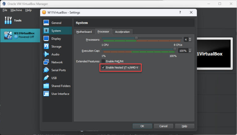 How To Enable Nested Virtualization Vt X On Hyper V Vmware Virtualbox Vms In Windows