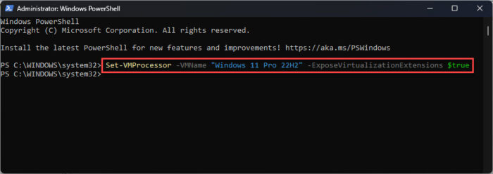 How To Enable Nested Virtualization (VT-x) On Hyper-V, VMWare, VirtualBox VMs In Windows