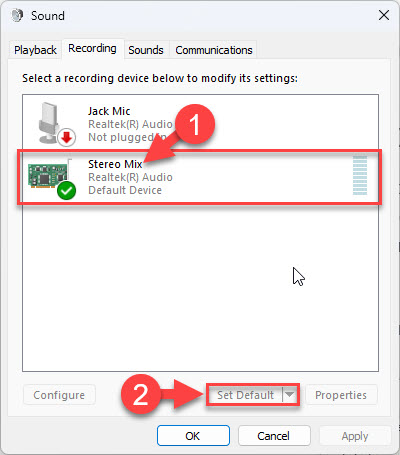 Fix Missing Or Disable Realtek Stereo Mix In Windows 11/10