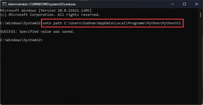 How To Fix "Pip Is Not Recognized As An Internal Or External Command" In Windows