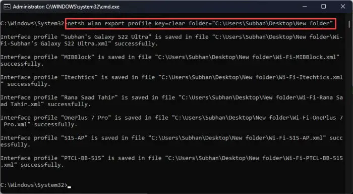 How To Back Up And Restore Wi-Fi Profiles And Passwords On Windows