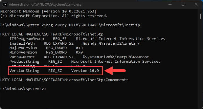5 Ways To Check Installed Version Of IIS In Windows