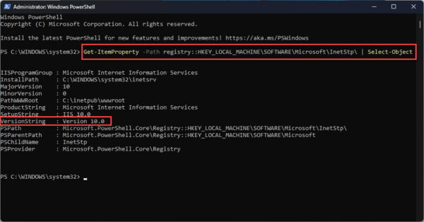 5 Ways To Check Installed Version Of IIS In Windows