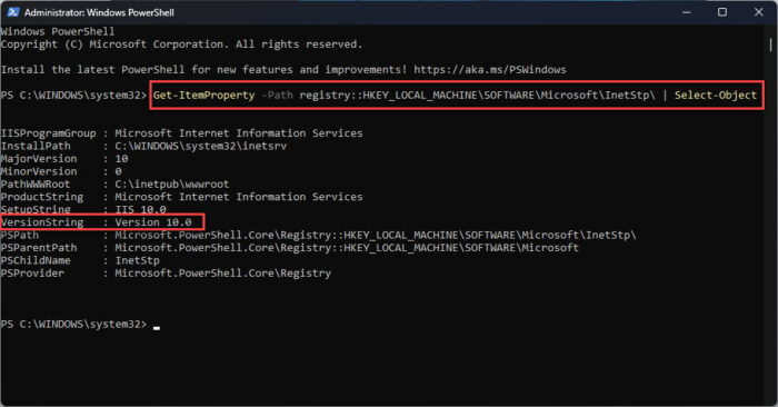5 Ways To Check Installed Version Of IIS In Windows