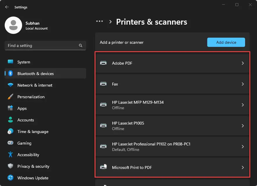 3 Ways To Set Default Printer In Windows 11/10