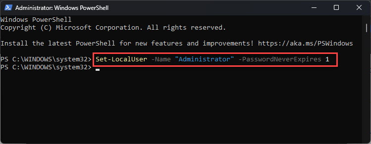 3 Ways To Set Windows Local User Account Passwords To Never Expire