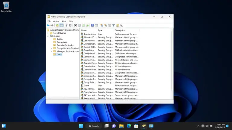 How To Install And Use Active Directory Users And Computers Dsamsc Snap In On Windows 1110