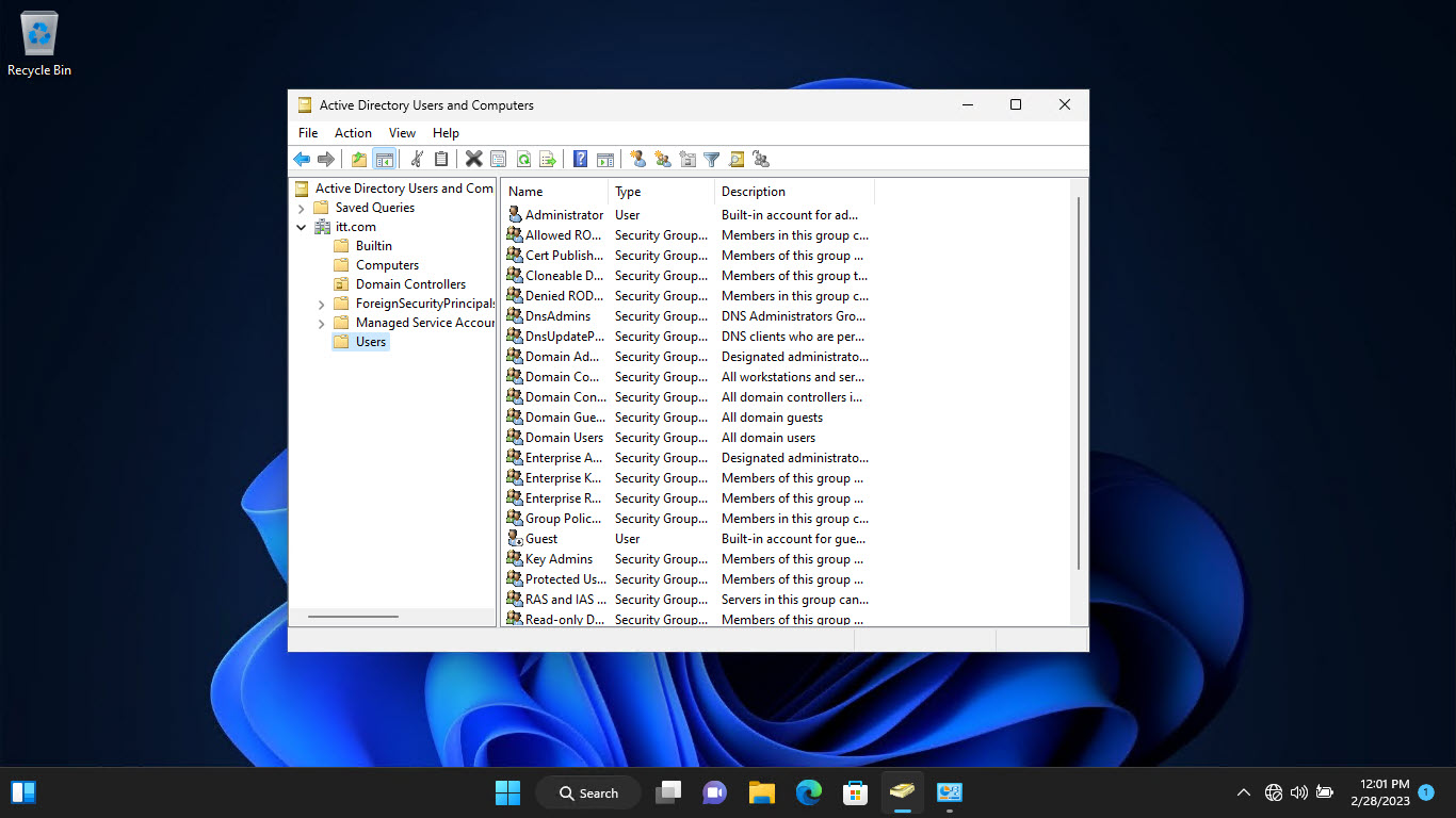 How To Install And Use Active Directory Users And Computers Dsamsc Snap In On Windows 1110