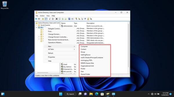 How To Install And Use Active Directory Users And Computers Dsamsc Snap In On Windows 1110