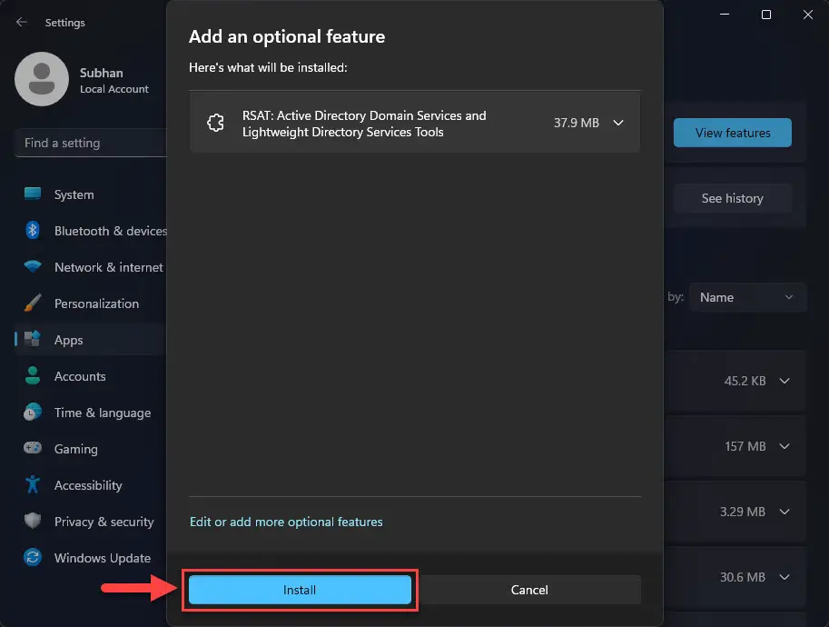How To Install And Use Active Directory Users And Computers Dsamsc Snap In On Windows 1110