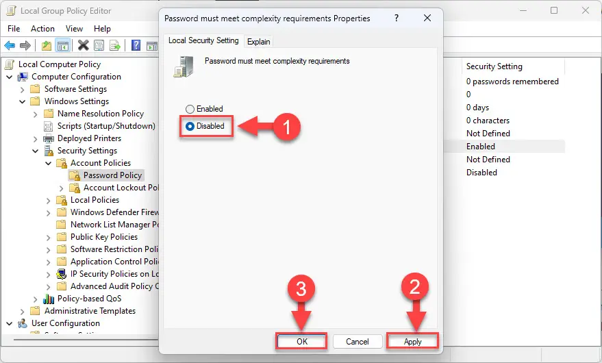 How To Remove Password Complexity Requirements In Windows 11, 10