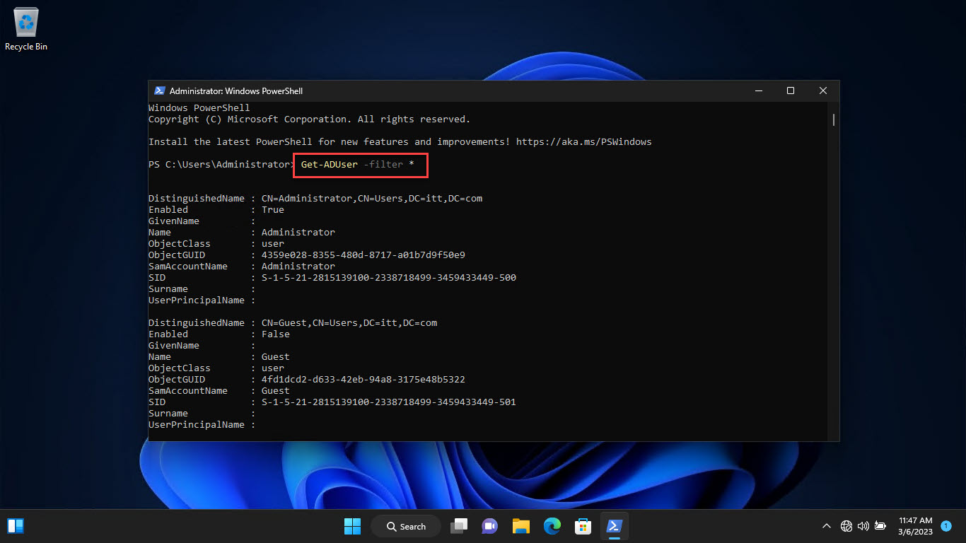 How To Find Active Directory User Information With PowerShell (Get-ADUser)