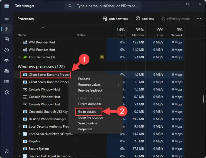 How To Fix "Client Server Runtime Process" (csrss.exe) High GPU Usage