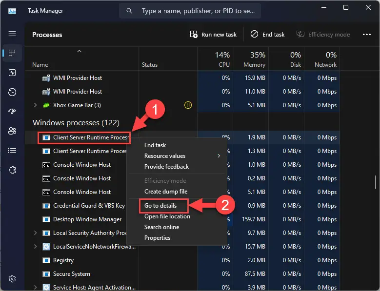 How To Fix "Client Server Runtime Process" (csrss.exe) High GPU Usage