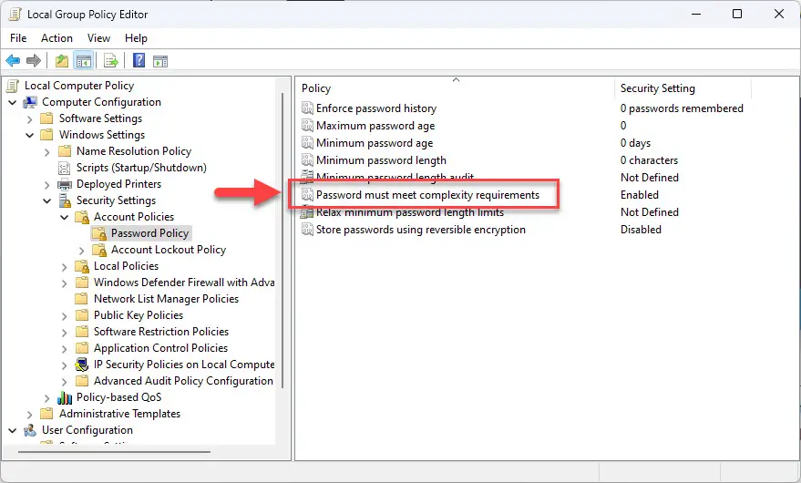 How To Remove Password Complexity Requirements In Windows 11, 10
