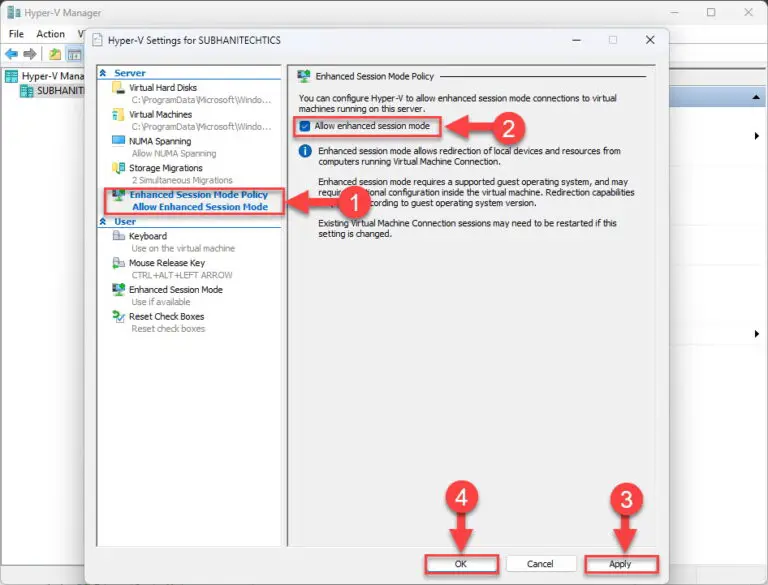 How To Enable, Disable Enhanced Session Mode In Hyper-V