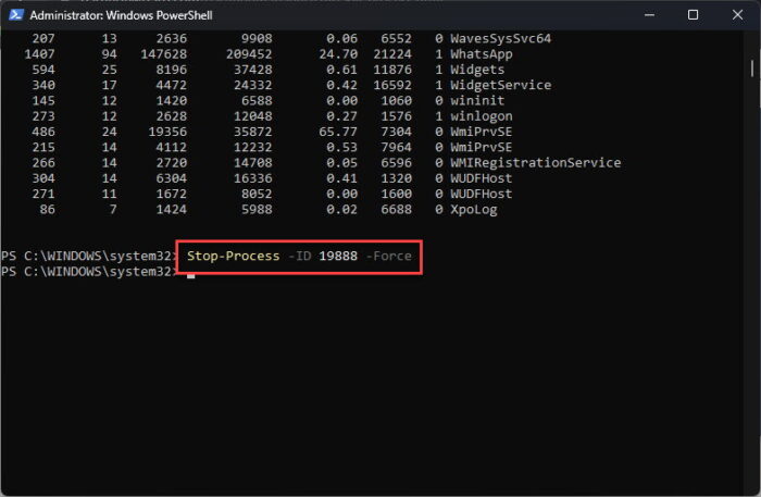 How To Kill Process From Windows Command Line