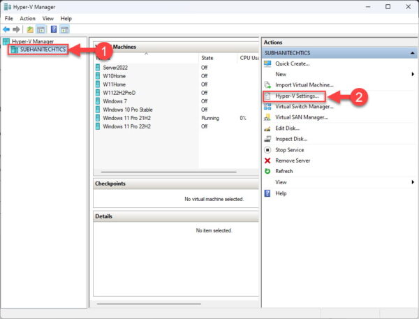 How To Enable, Disable Enhanced Session Mode In Hyper-V