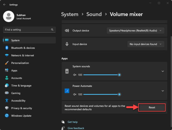 How To Reset Audio Settings In Windows