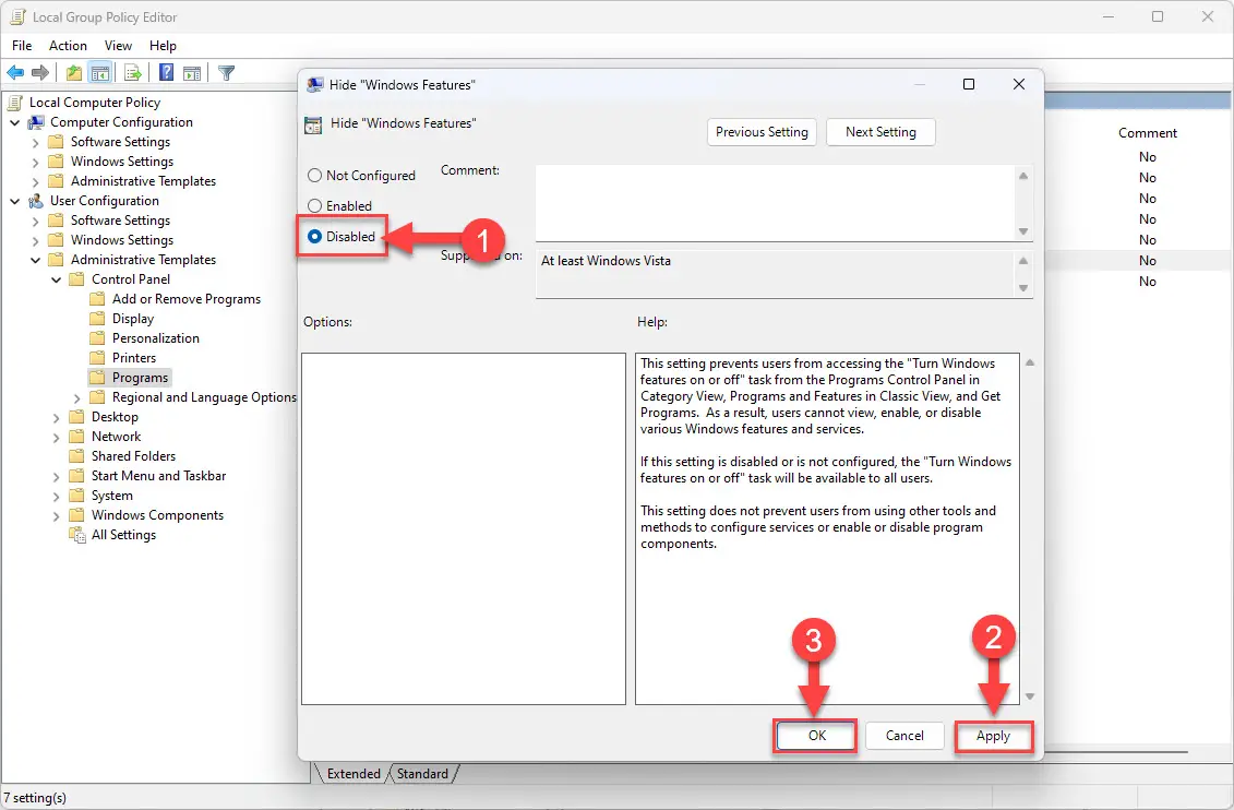 How To Fix Windows Optional Features Not Installing
