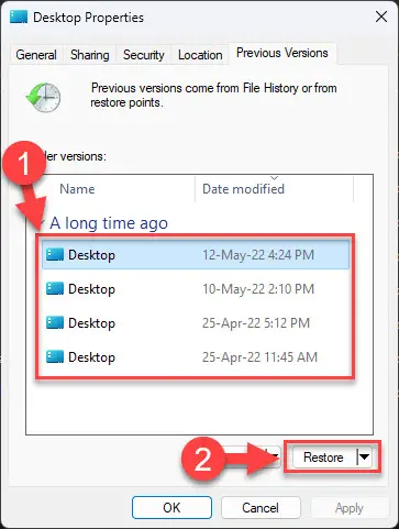 How To Set Up And Restore Previous Versions Files On Windows 11, 10