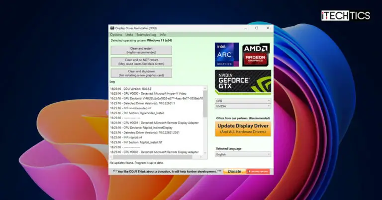 How To Use Display Driver Uninstaller For Clean Graphics Driver Installation On Windows
