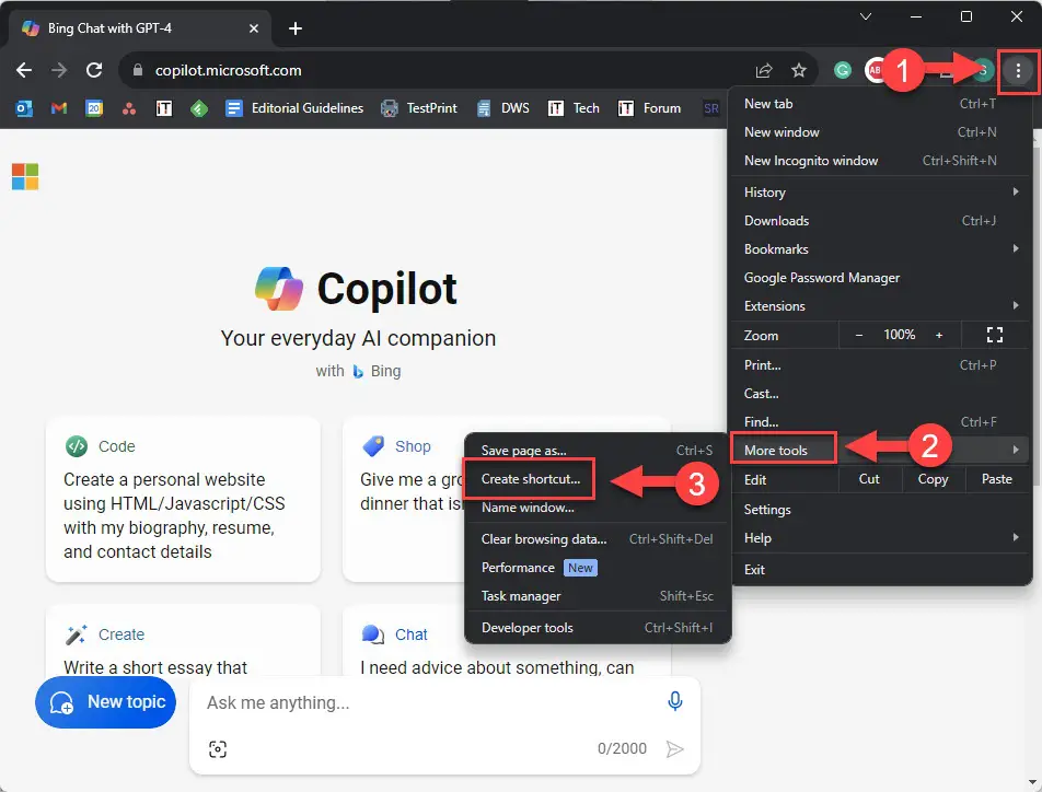 How To Install Microsoft Copilot Web App On Windows 11, 10