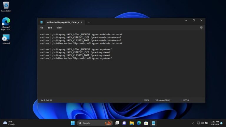 How To Reset Windows Registry And Permissions (ACL) To Defaults