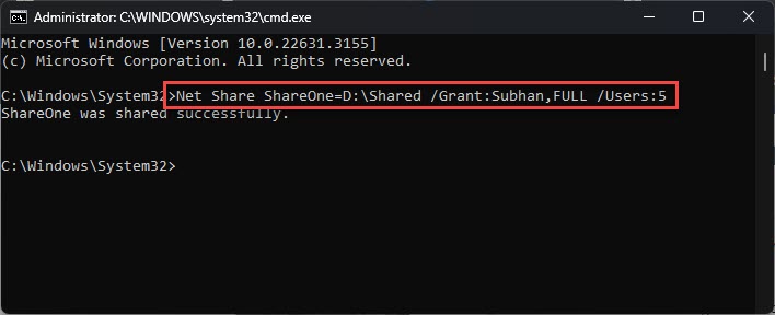 How To View, Create, Delete Network Shares Using Windows Command Prompt