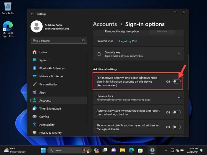 How To Fix The "Remove" PIN Option Grayed Out Issue In Windows